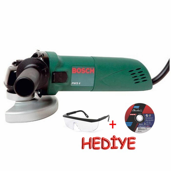 Bosch PWS 6 Elektrikli 670 Watt 115 mm Avuç Taşlama Makinası